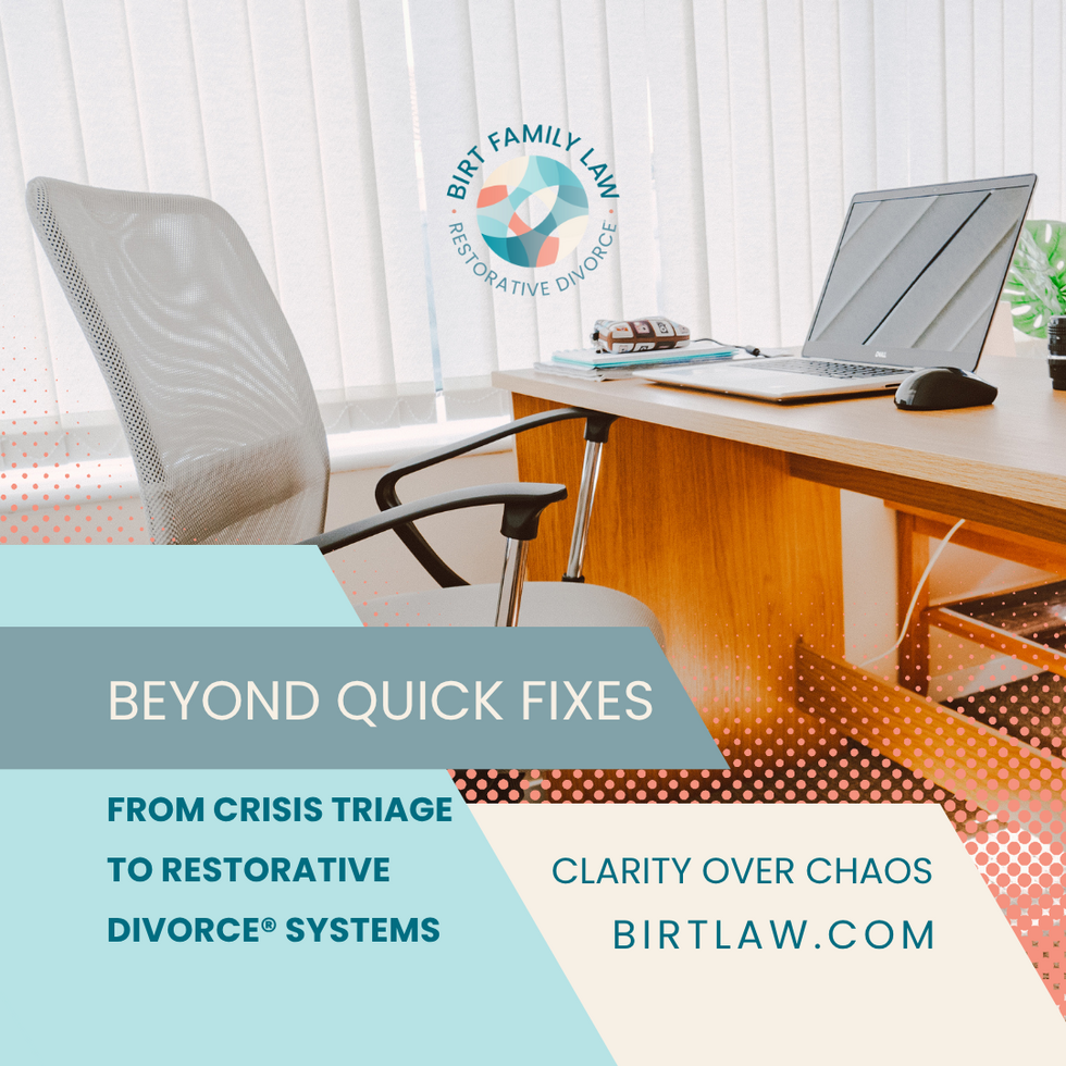 From Crisis Triage to Restorative Divorce® Systems | Erin Birt, Family ...