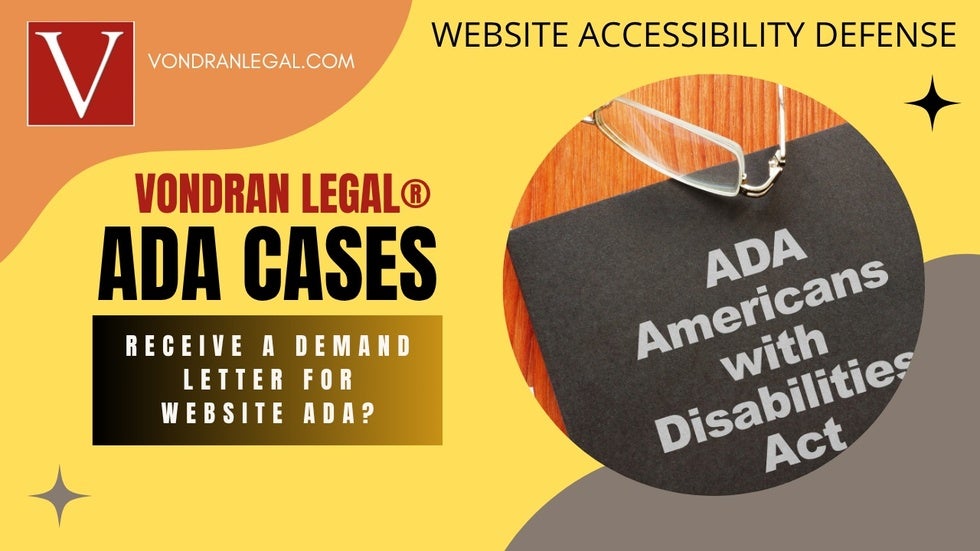 Website ADA Defense | Vondran Legal