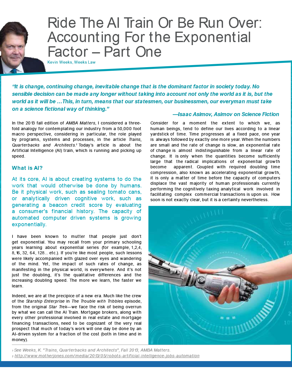 Ride the AI Train or Be Run Over: Accounting for the Exponential Factor ...