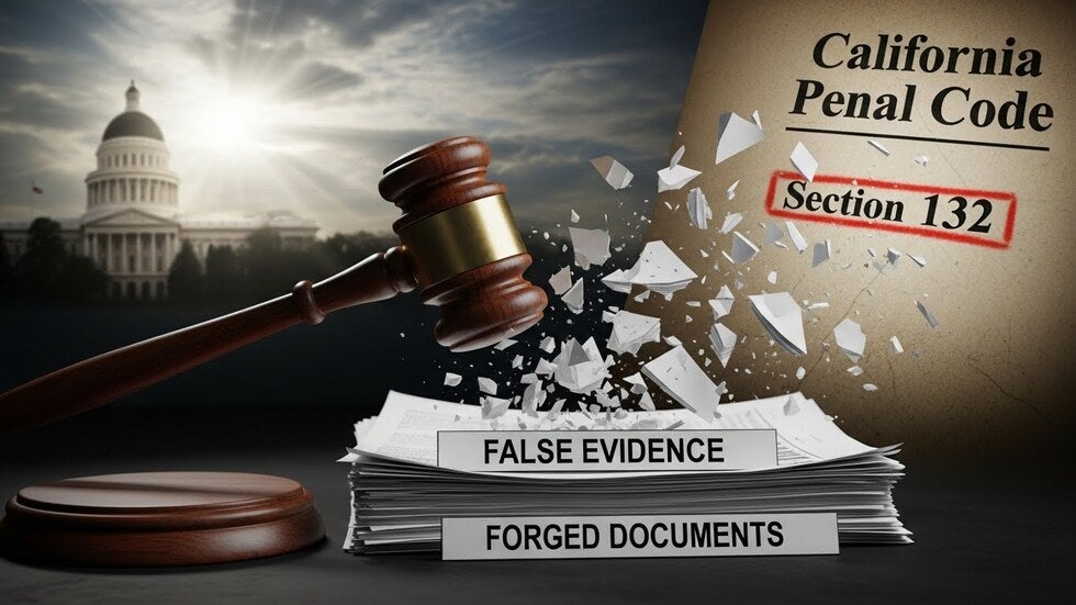 California Penal Code Section 132 Defense: Fighting False Evidence and ...