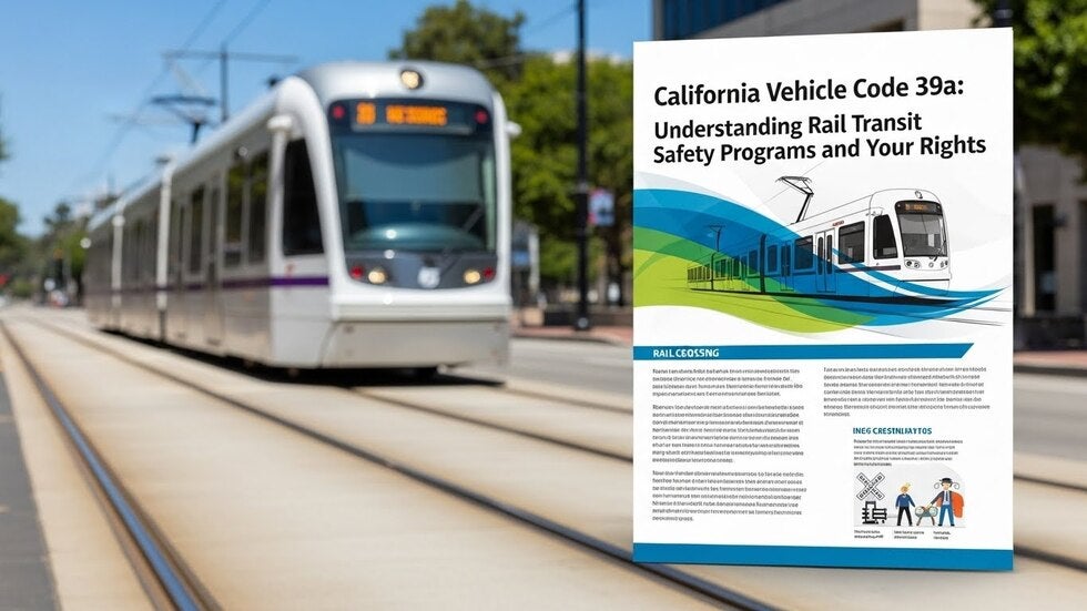 California Vehicle Code 369a: Understanding Rail Transit Safety ...