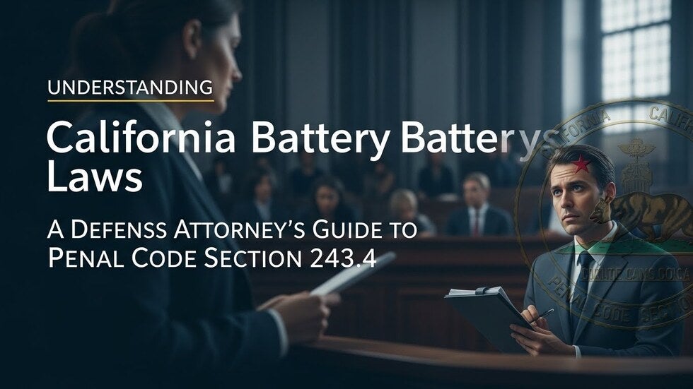 Understanding California Sexual Battery Laws: A Defense Attorney's ...