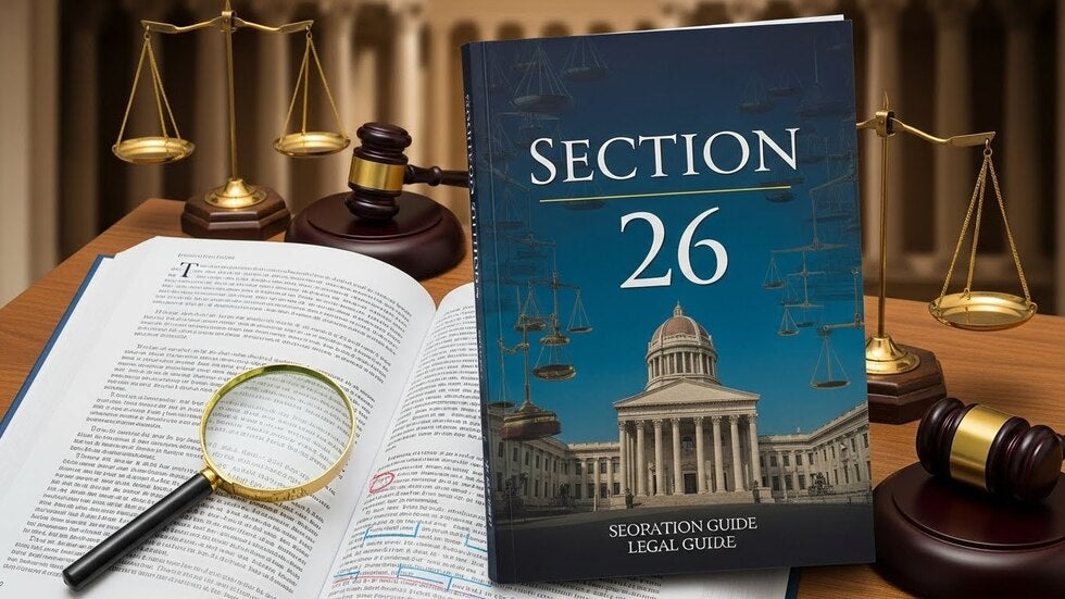 Understanding "Section 26" Legal References: A Comprehensive Defense Guide
