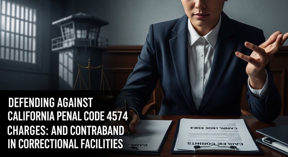 Defending Against California Penal Code 4574 Charges: Weapons and ...