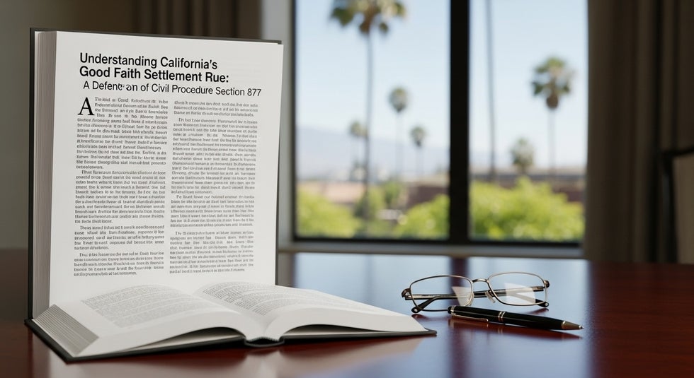 Understanding California's Good Faith Settlement Rule: A Defense ...