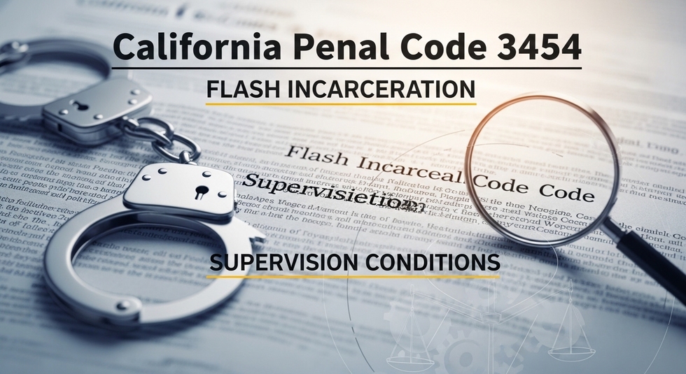 California Penal Code 3454: Understanding Flash Incarceration and ...