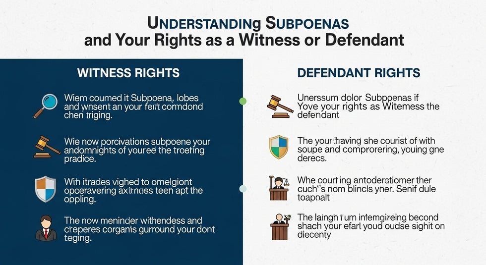 Understanding Subpoenas and Your Rights as a Witness or Defendant
