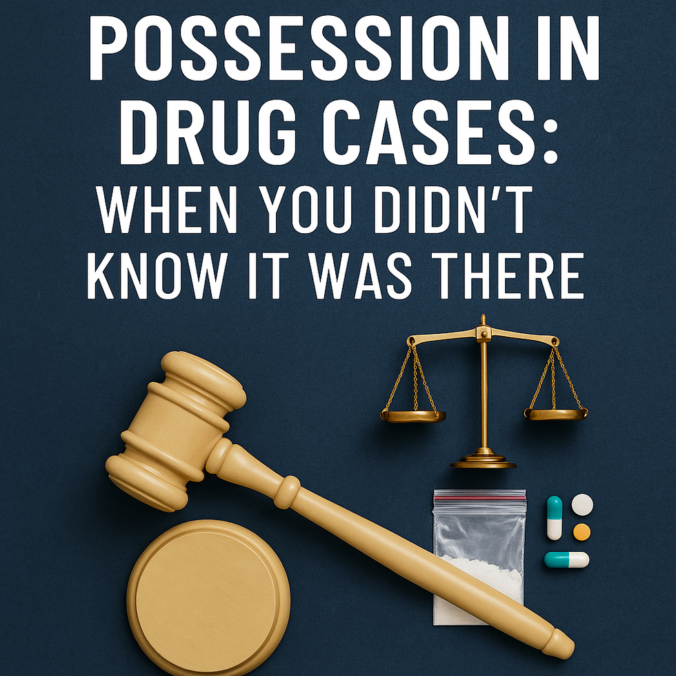 Texas Drug Charges and Constructive Possession | Texas Defenders